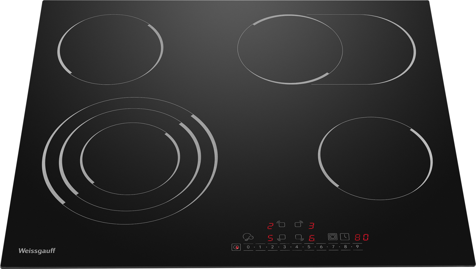 Варочная панель со слайдером Weissgauff HVF 643 BS купить с доставкой в ...