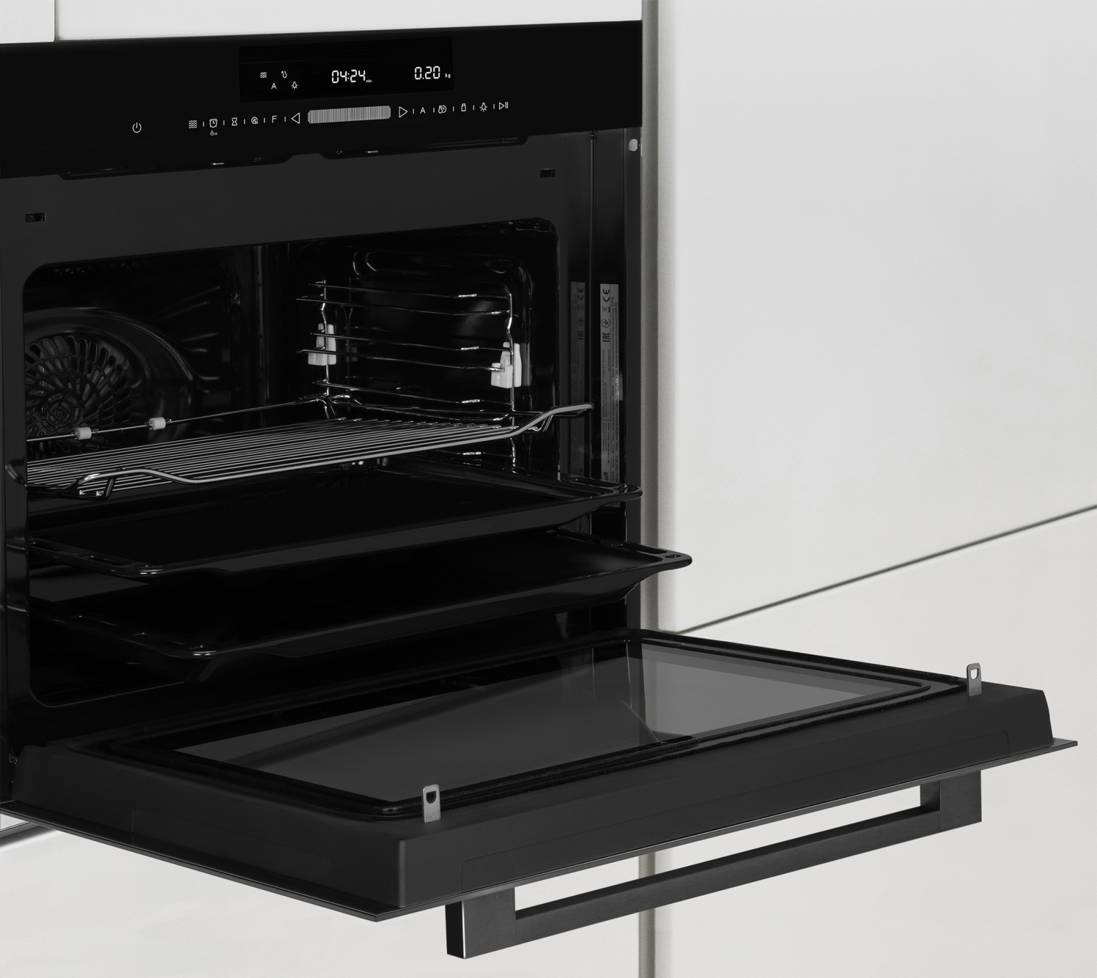 Духовой шкаф с СВЧ Weissgauff EOM 991 SB Black Edition купить с ...